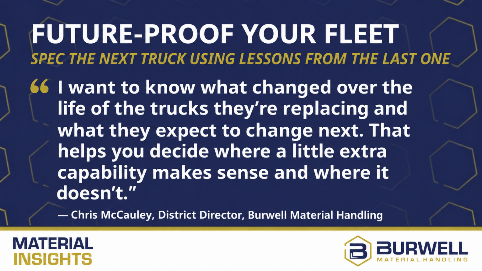 Burwell Material Handling - Future-Proofing Your Forklift Fleet: Spec ...